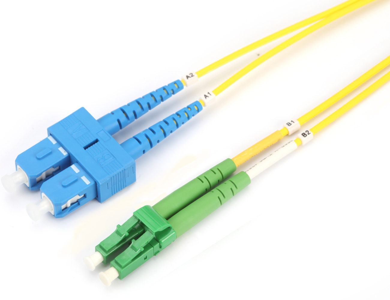 SC/PC-LC/APC 9/125 SM DX L:X FO PATCHCORD - TTAF Fiber Optik